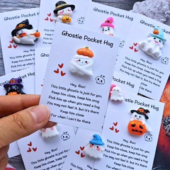Party Supplies | 1 Cute Halloween Pocket Hug Ghost Buyer Appreciation ...